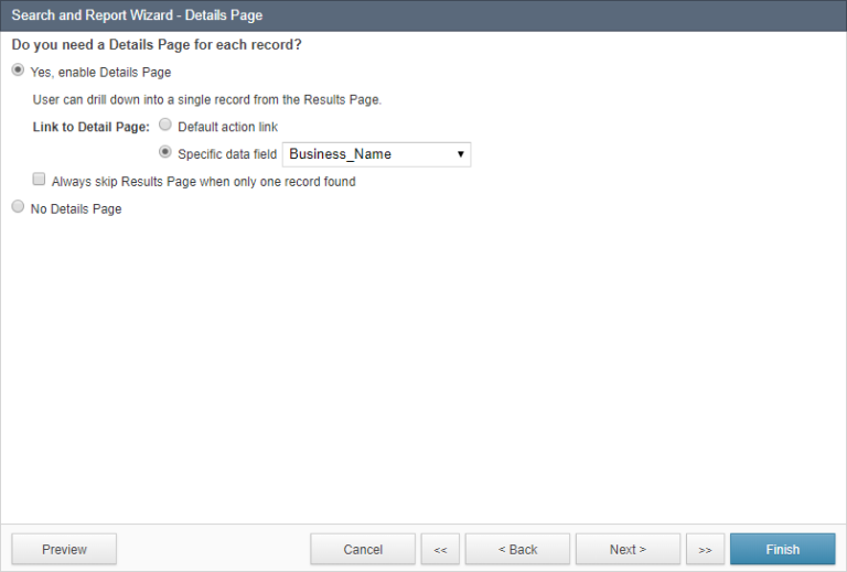 Creating a Report DataPage - Caspio Online Help