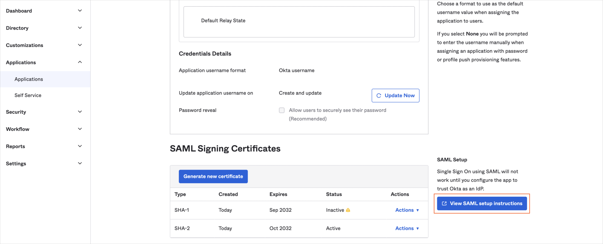 Tutorial: Adding Okta Identity Provider - Caspio Online Help
