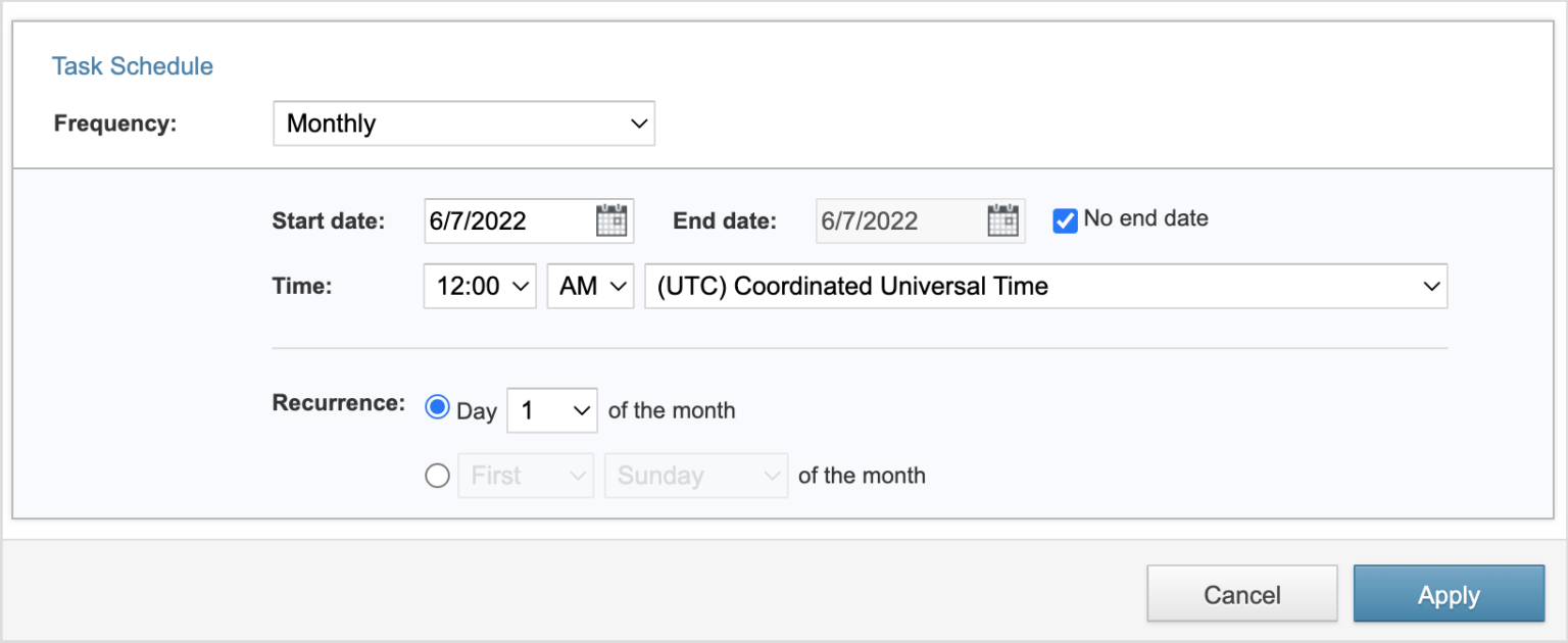 Tasks - Caspio Online Help