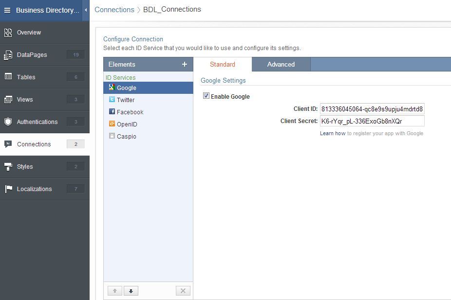 Connections - Caspio Online Help